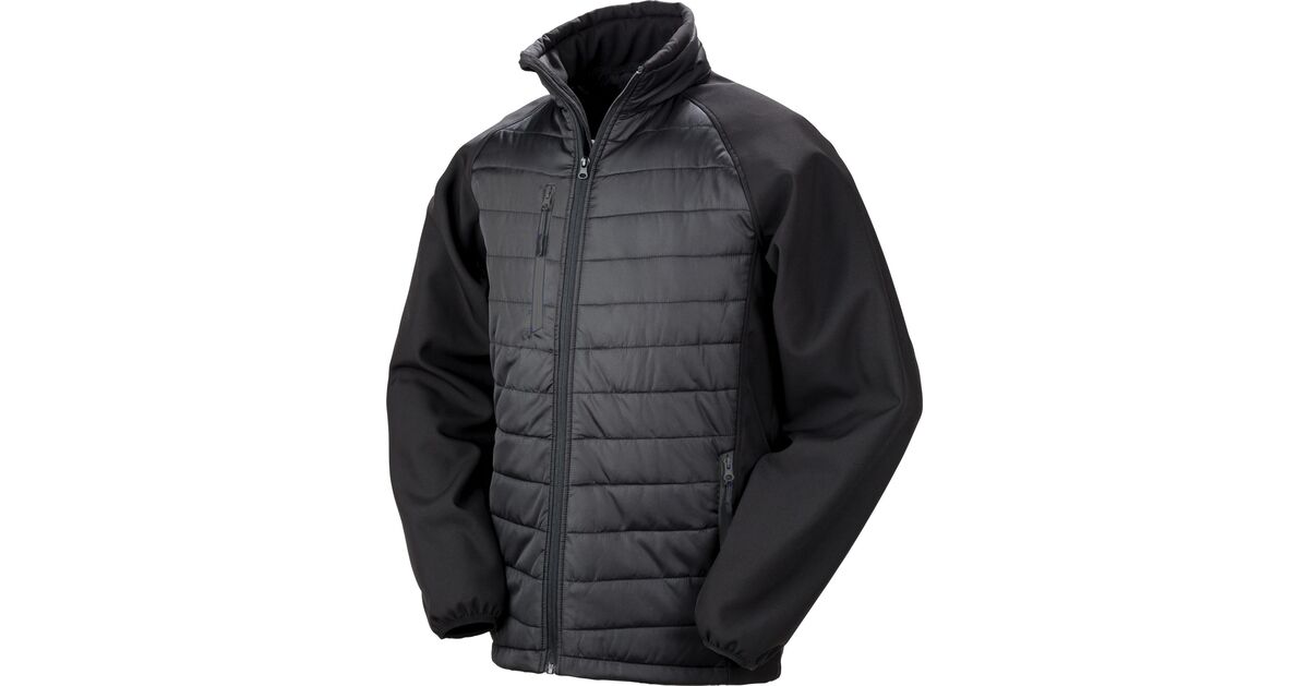 Result Genuine Recycled Compass padded softshell jacket | Brand Identity